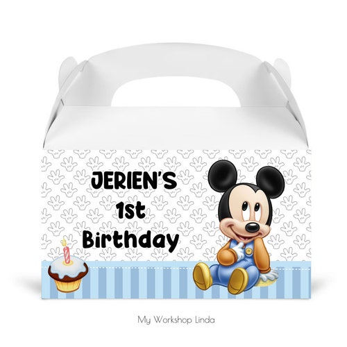 Mickey Mouse Baby First Birthday Party Personalized Gable - Etsy