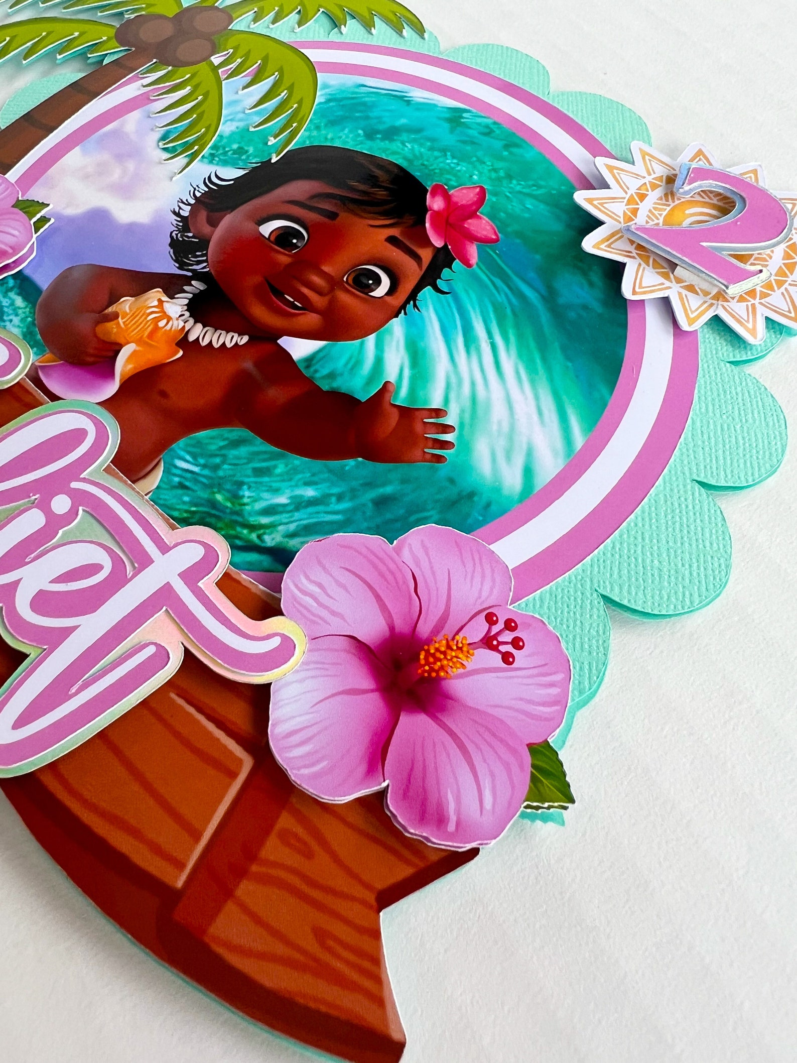 Personalized Baby Moana Cake Topper-moana Cake Topper-moana Party ...
