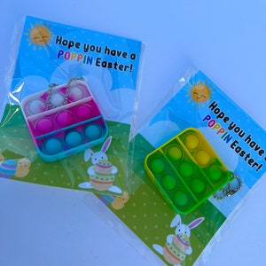 Easter Pop It Favors/easter Classroom Gift/kids Easter Favors/easter ...