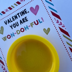Printable Play-doh Valentine's Gift Card, Class Gifts, Small Gift, DIY ...