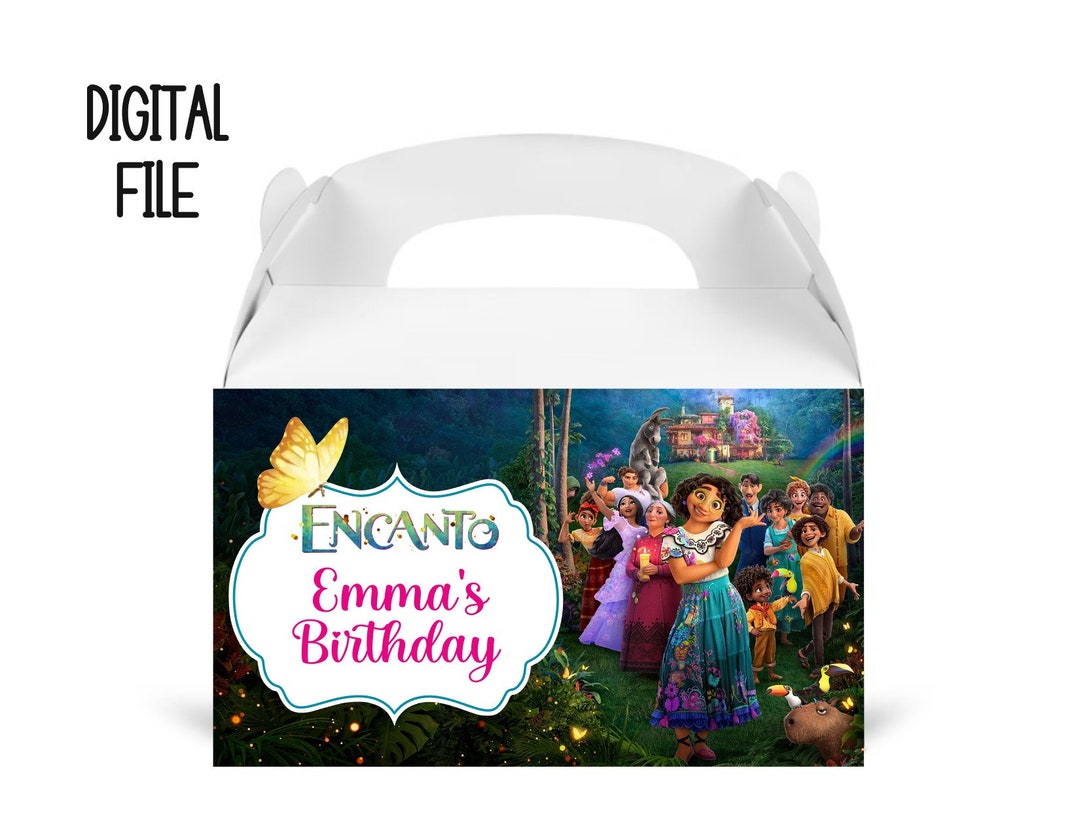 Mirabel Encanto Favor Box Label / Encanto Gable Box Personalized Label ...