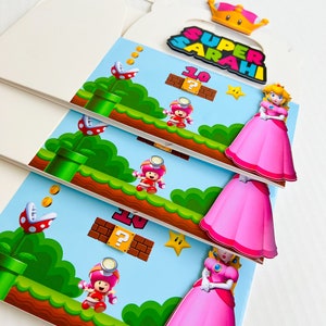 Princess Peach Personalized Favor Boxes-party Favors-princess Peach ...