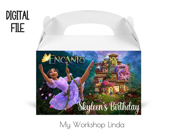 Personalized Isabella Encanto Favor Box Label / Encanto Gable - Etsy