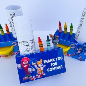 Sonic Play-doh Activity Box / Sonic Coloring Box / Play-doh Box/sonic ...