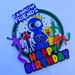 Personalized Rainbow Friends Birthday Cake Topper - Kids Party Decor ...