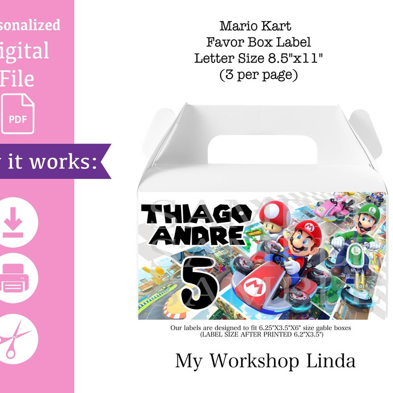 Super Marios Bros Birthday Boxes - Etsy