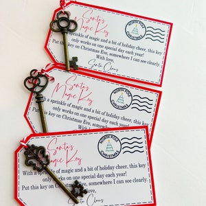 Santa's Magic Key/christmas Magic/santa Claus/christmas Favors/llave ...