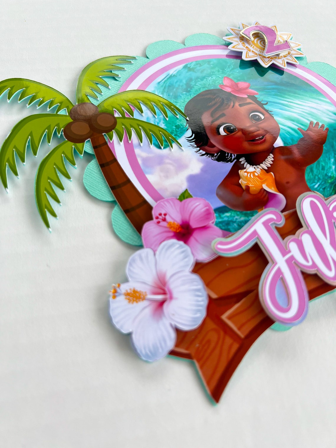 Personalized Baby Moana Cake Topper-moana Cake Topper-moana Party ...
