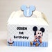 Mickey Mouse Personalized Gable Box-baby Birthday-mickey Party-party ...