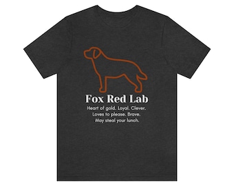 Fox Red Lab Shirt - Etsy