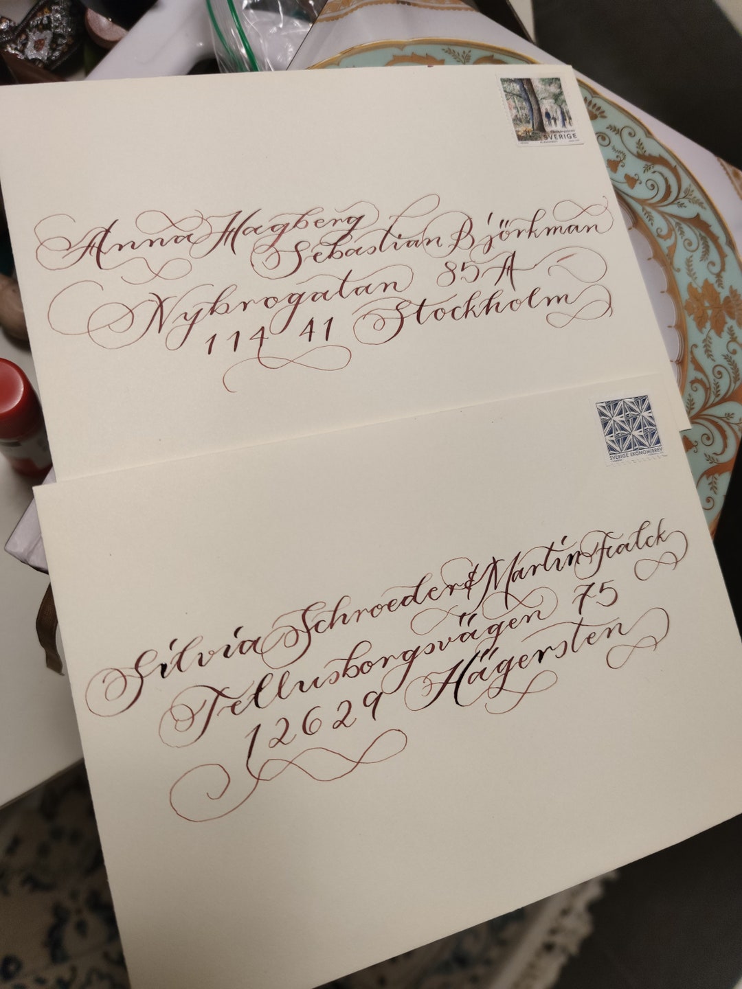 Up to 100 Hand Written Calligraphy Envelope Adressing - Etsy