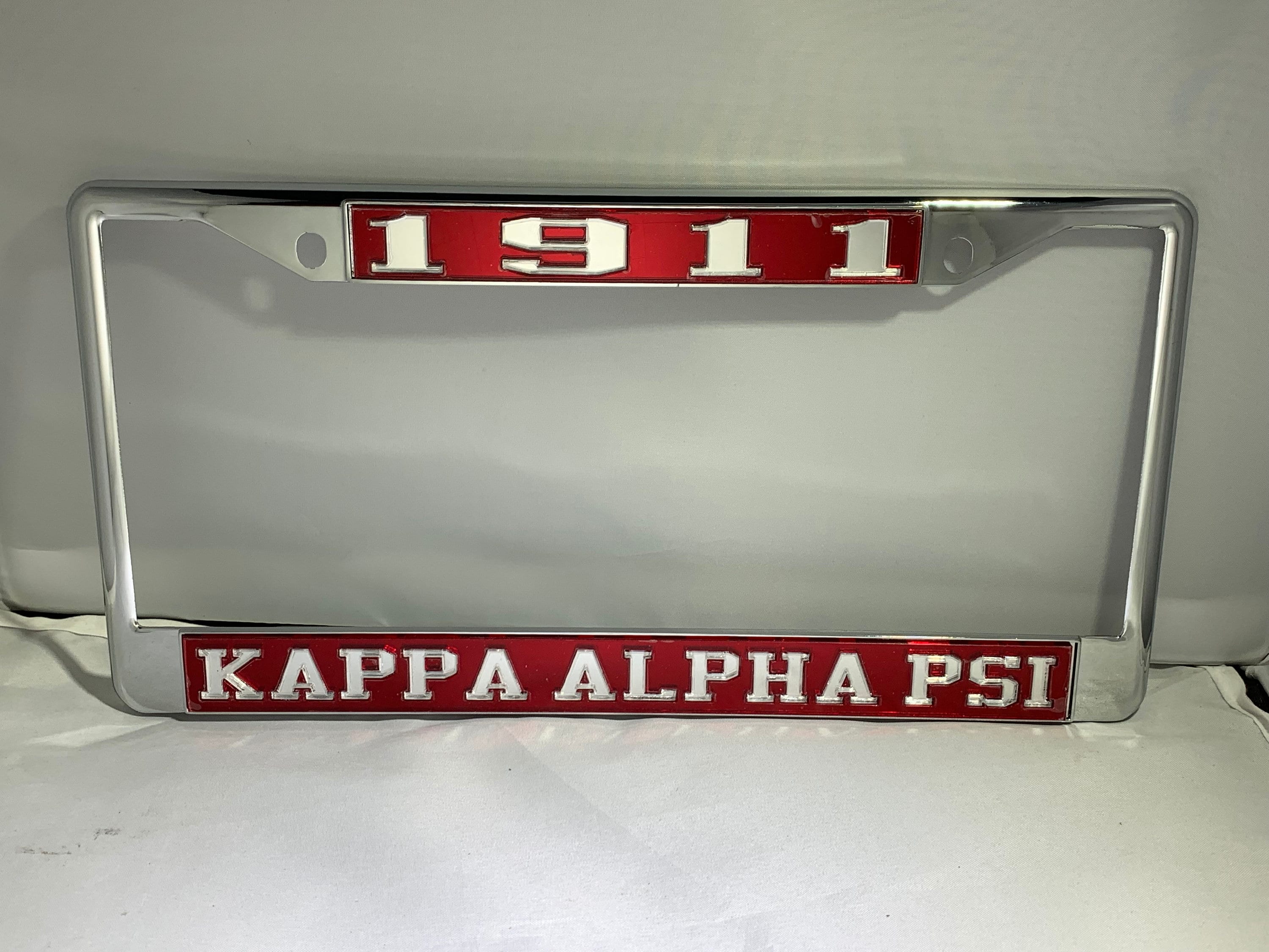 1911 Kappa Alpha Psi License Frame Red Background Mirror Letters - Etsy