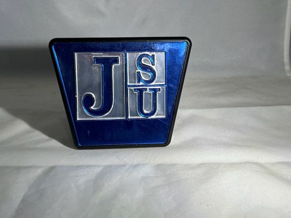 JSU 2 Inch Hitch Blue Background & Letters/ Mirror Block - Etsy