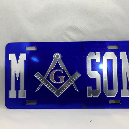 Masonic Master Mason Mirror Laser License Plate NEW - Etsy
