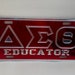 Delta Sigma Theta DST License Plate Red Background Mirror Letters ...