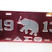 Delta Sigma Theta DST License Plate Red Background Mirror Letters ...