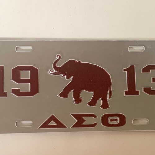 Delta Sigma Theta DST License Plate Red Background Mirror - Etsy