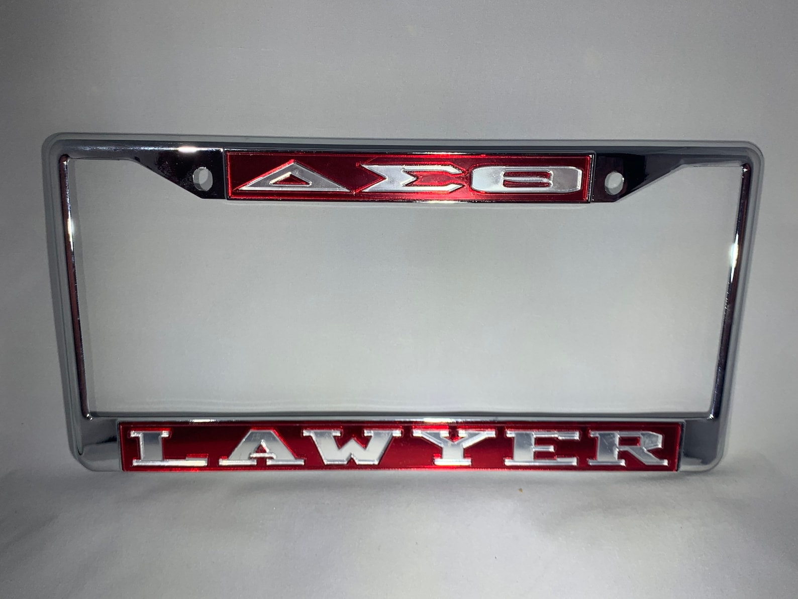 Delta Sigma Theta Lawyer License Frame Red Background Mirror Letters - Etsy