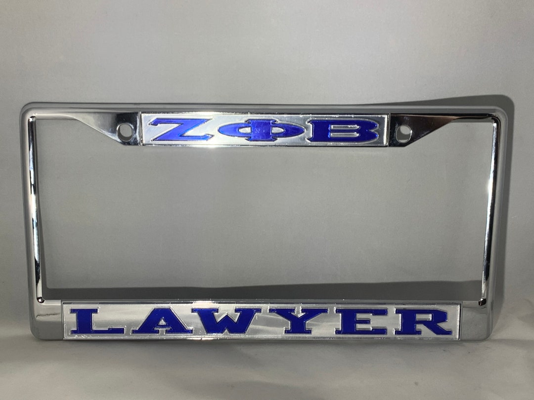 Zeta Phi Beta- Lawyer License Frame Mirror Background Blue Letters - Etsy