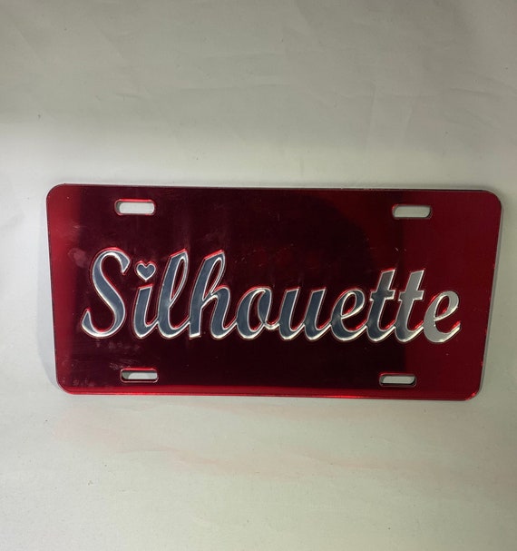Kappa-silhouette Plate Red Background Mirror Letters - Etsy