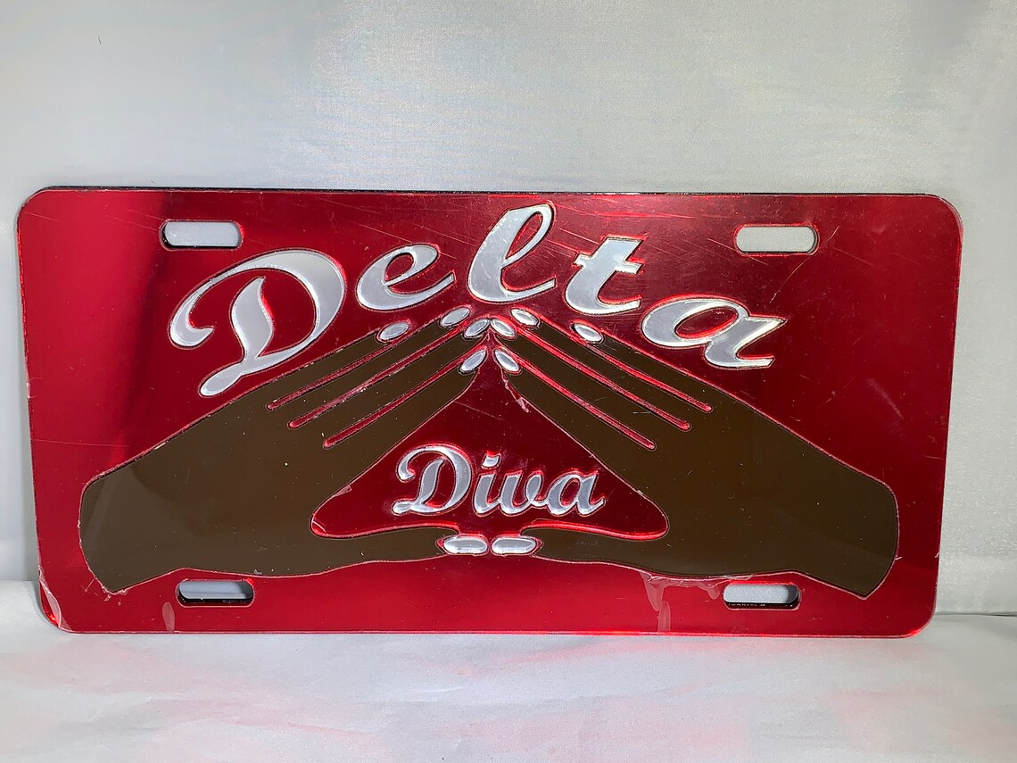 Delta Sigma Theta Hands License Plate - Etsy