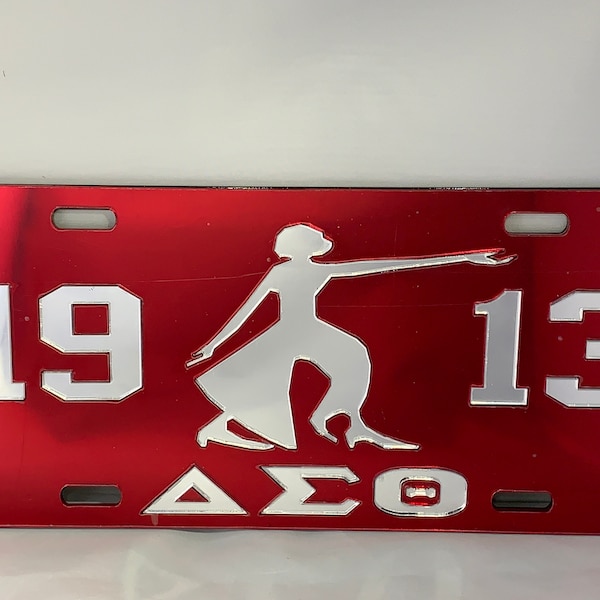 Delta Sigma Theta Sorority License Plate - Etsy