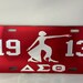 Delta Sigma Theta DST License Plate Red Background Mirror Letters ...