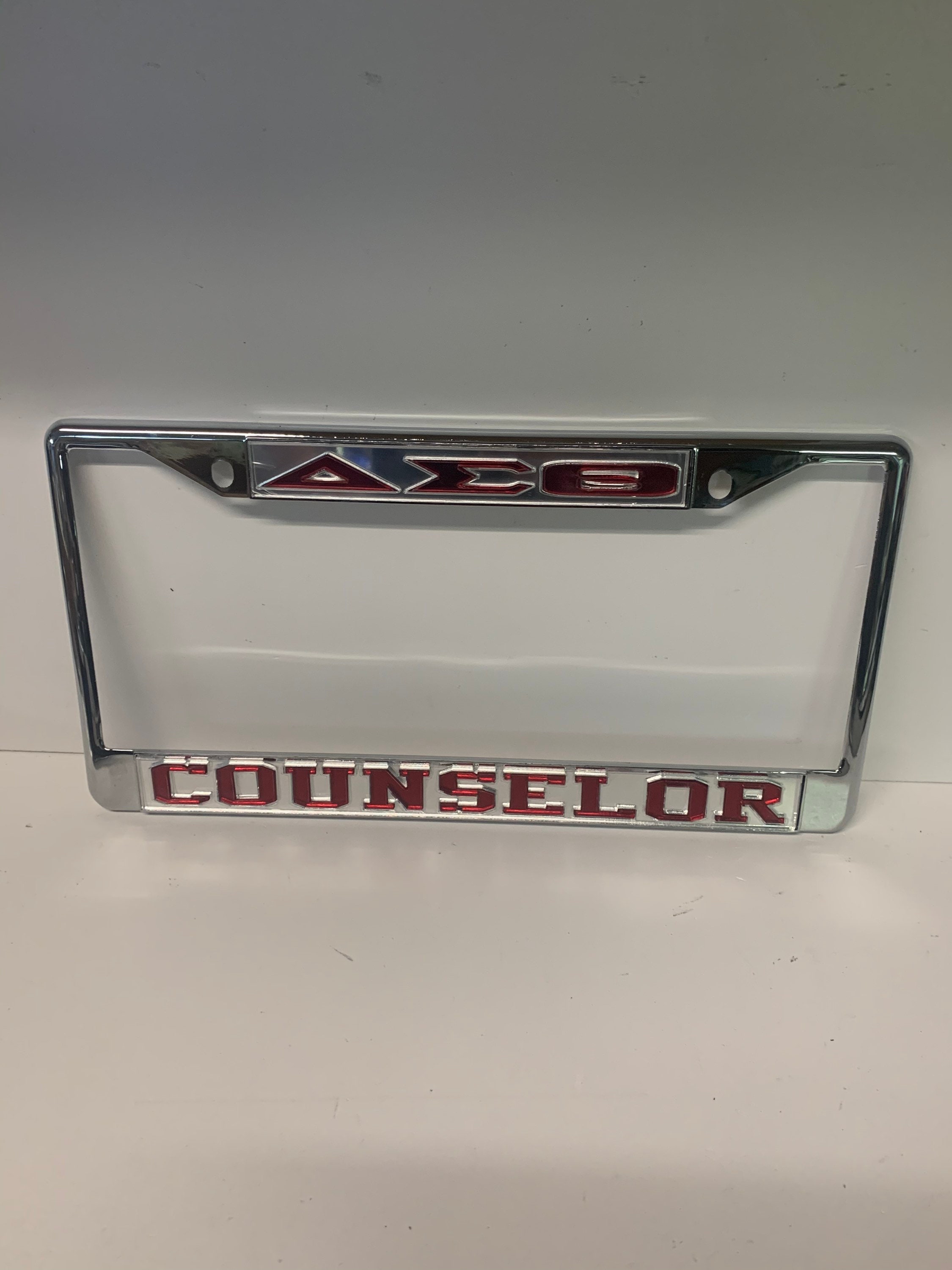 Delta Sigma Theta - Counselor License Frame Mirror Background Red ...