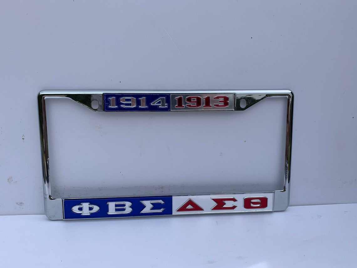 Phi Beta Sigma and Delta Sigma Theta -split License Frame - Etsy