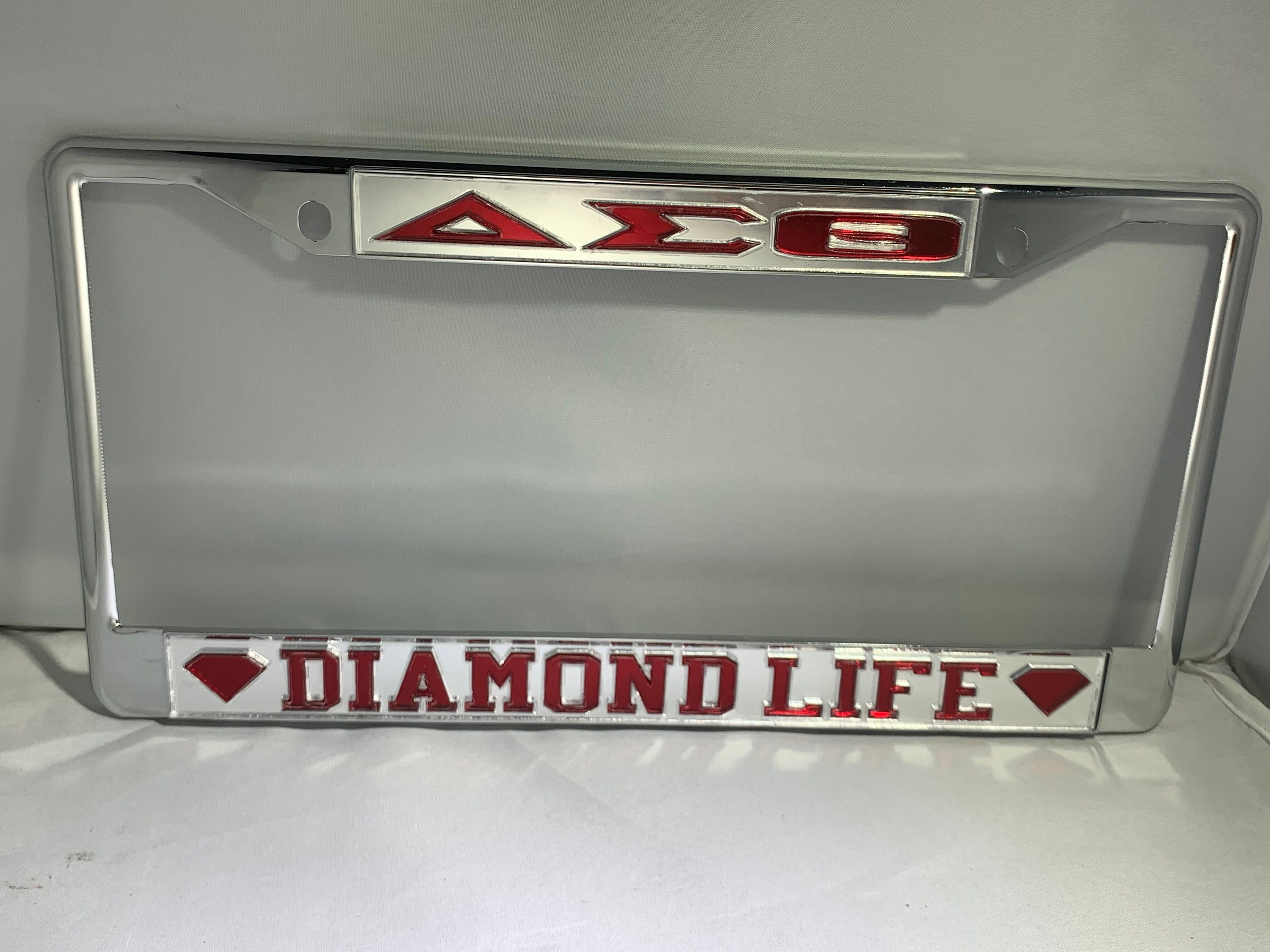 DST- Diamond Life W/ Diamonds Mirror Background Red Letters - Etsy