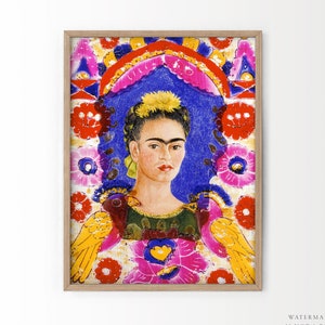 Frida Kahlo Poster, Floral Frida, Fashion Art, Self-portrait ...