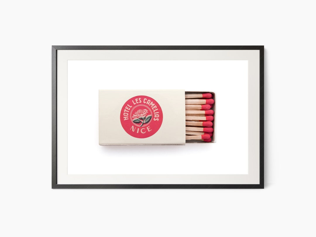Nice French Riviera Chic Home Decor Vintage Matchbox Photography Modern ...