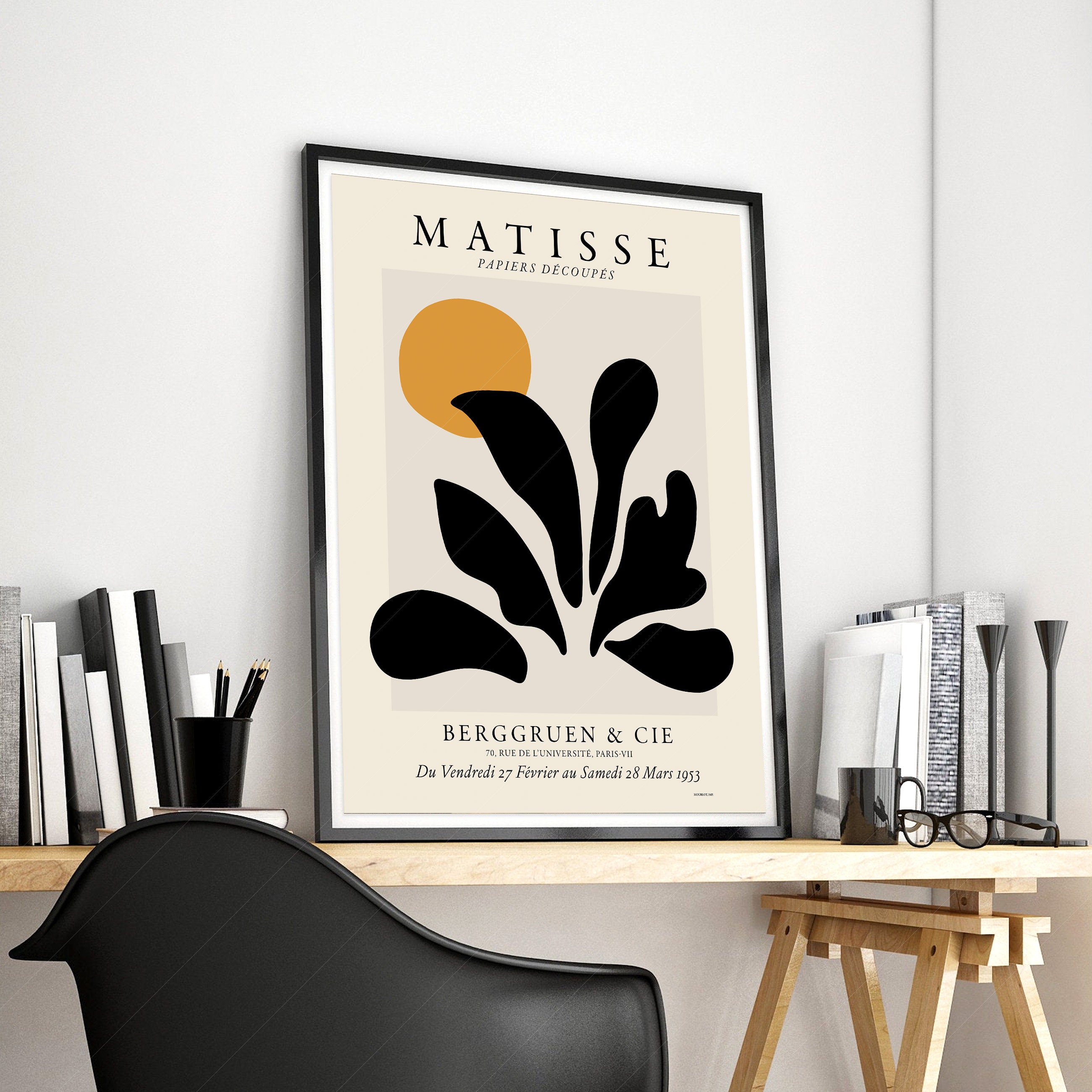 Matisse Wall Art Matisse Cut Out Neutral Wall Decor Minimal | Etsy