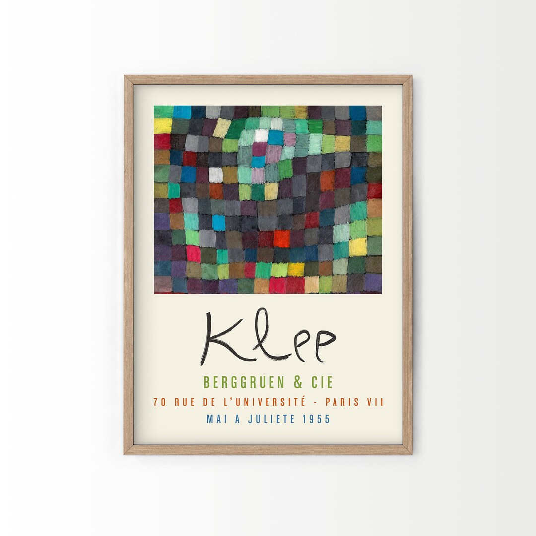 Paul Klee Poster, Bauhaus Poster, Exhibition Poster, Abstract Print ...