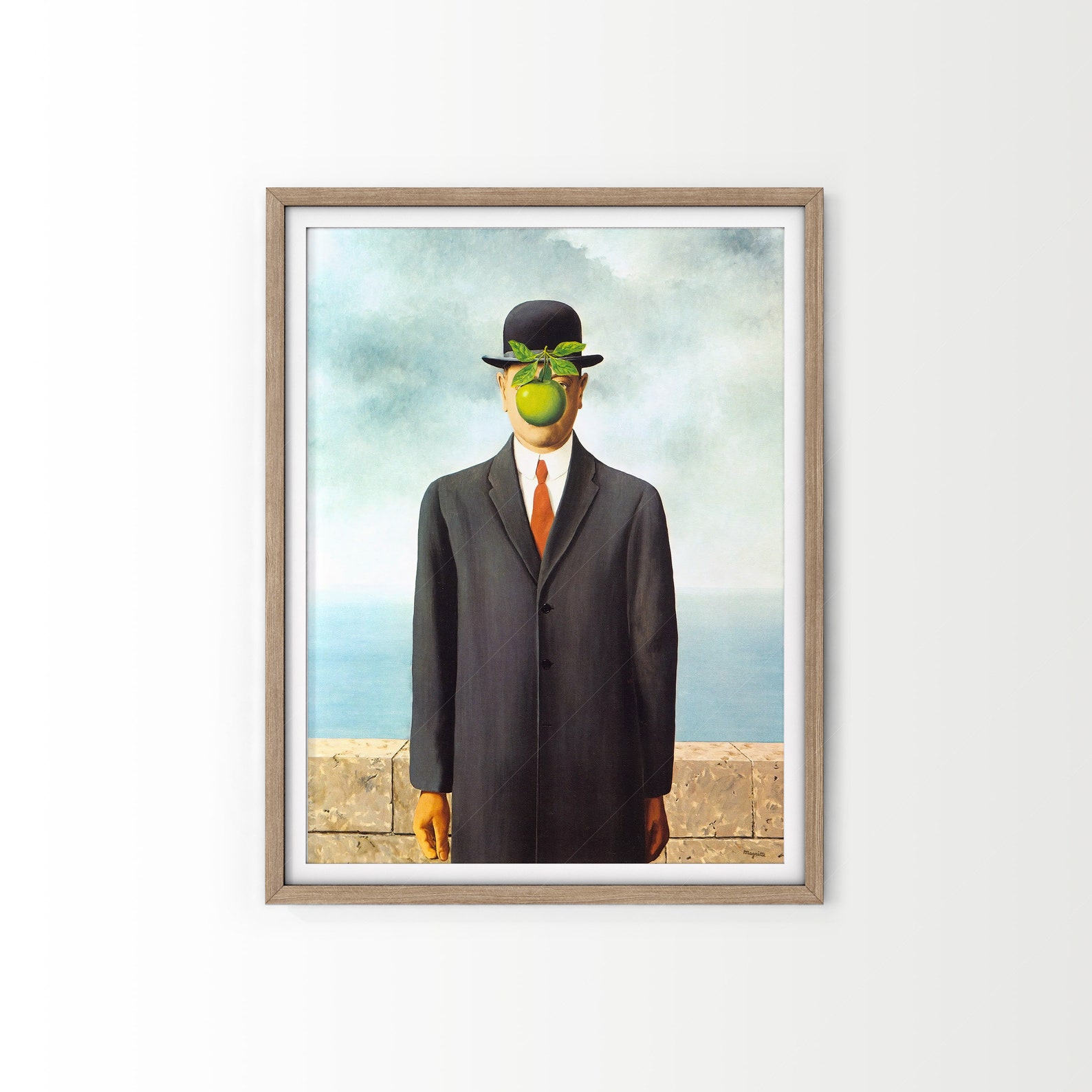 Rene Magritte Art, Magritte Poster, the Son of Man, Contemporary Art ...