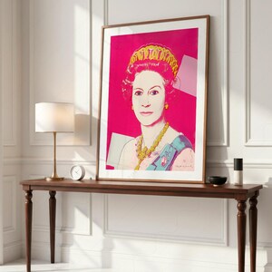Andy Warhol Poster, Queen Elizabeth II, the Crown, Pop Art, Famous ...