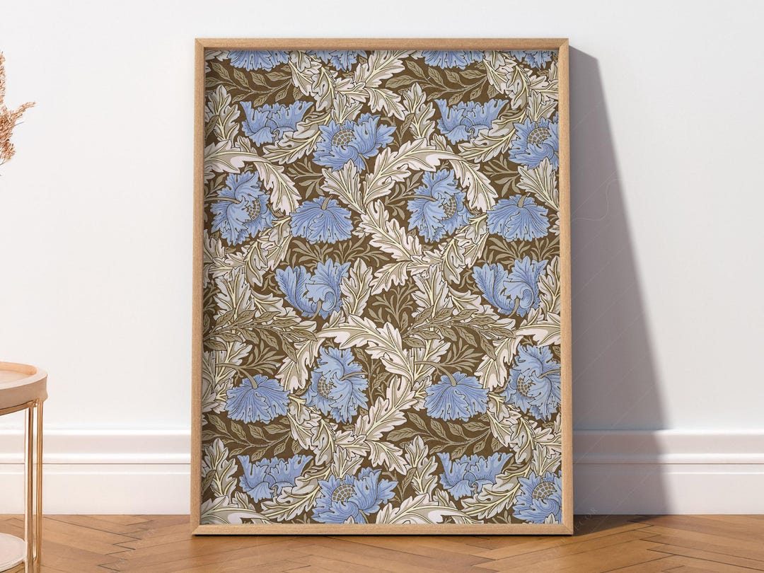 William Morris Floral Print, Leaves Pattern, Fine Art Archival Paper ...