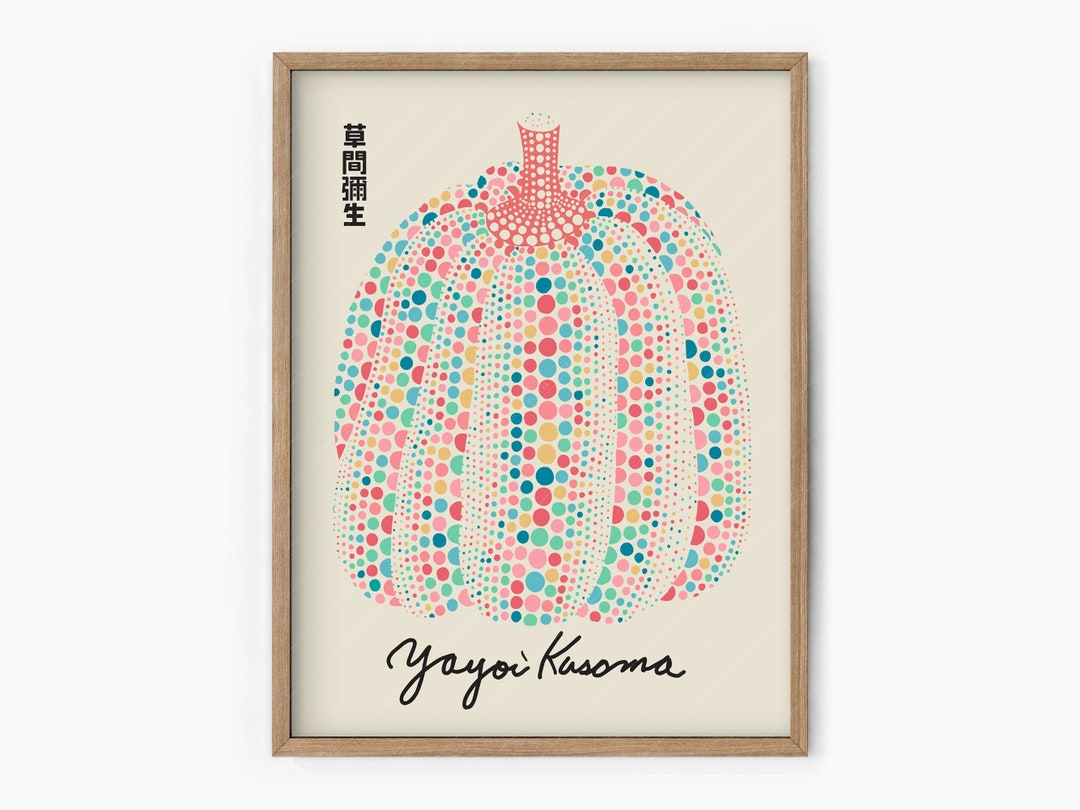 Yayoi Kusama Poster Pumpkin Art Living Room Art Modern Wall Decor Gift ...