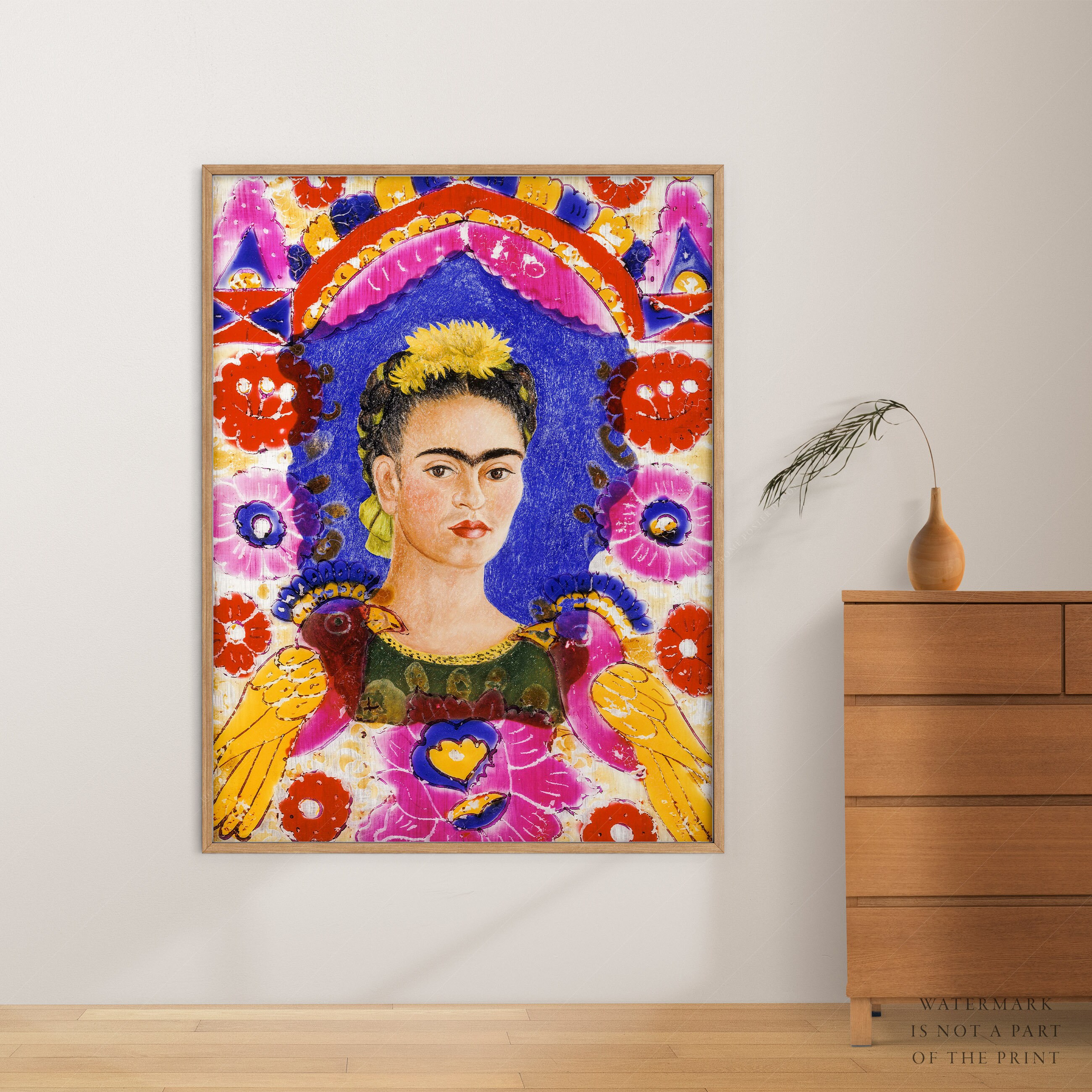 Frida Kahlo Poster Floral Frida Fashion Art Self-portrait - Etsy Canada