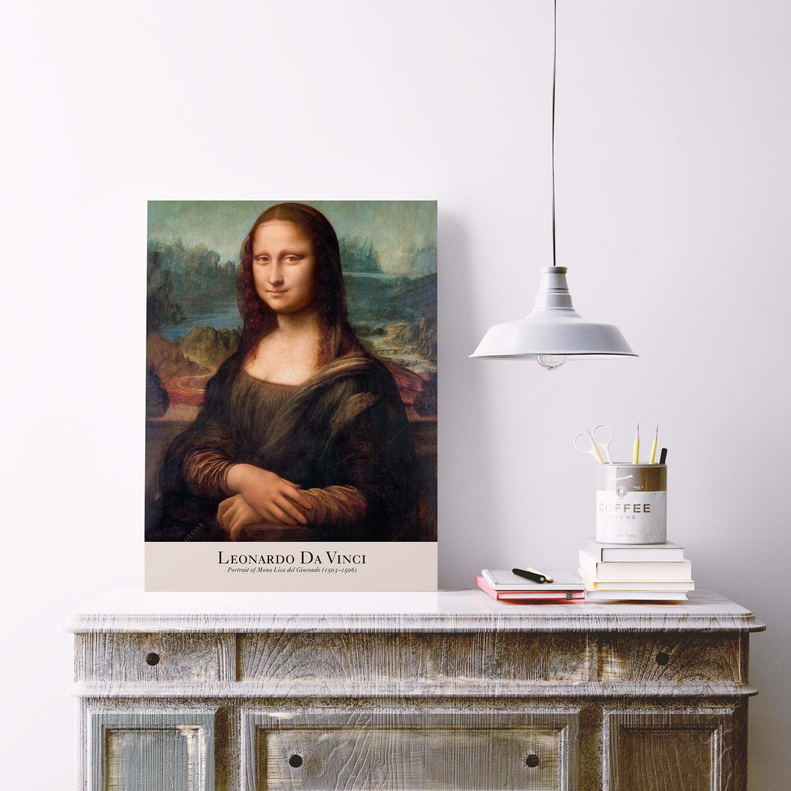 Mona Lisa Poster Leonardo Da Vinci Renaissance Painting | Etsy