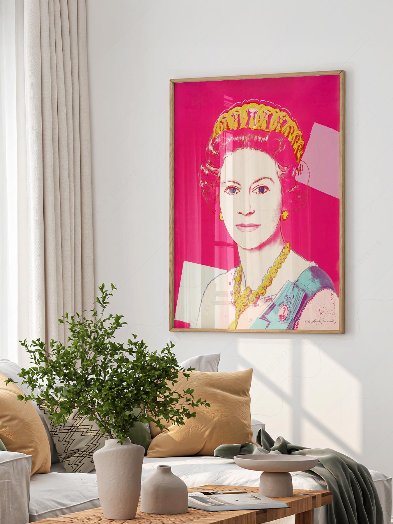 Andy Warhol Poster, Queen Elizabeth II, the Crown, Pop Art 6-1 - Etsy