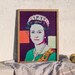 Andy Warhol Print, Queen Elizabeth II, Purple Art, the Crown, Pop Art ...
