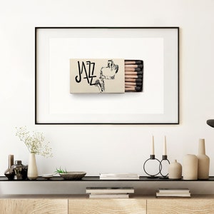 Vintage Jazz Matchbox Art Print, Music Lover Gift 7 - Etsy