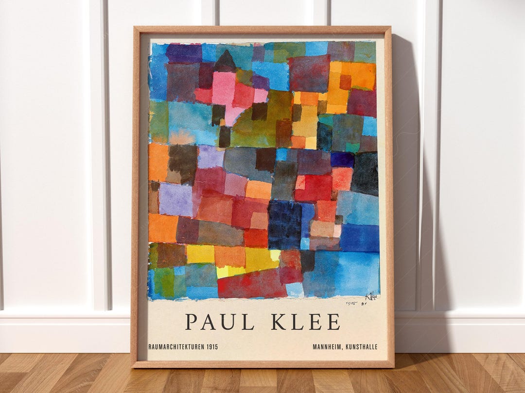 Paul Klee Bauhaus Master Exhibition Poster Abstract Print Gift for Him ...