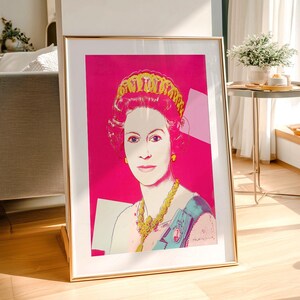 Andy Warhol Poster, Queen Elizabeth II, the Crown, Pop Art, Famous ...