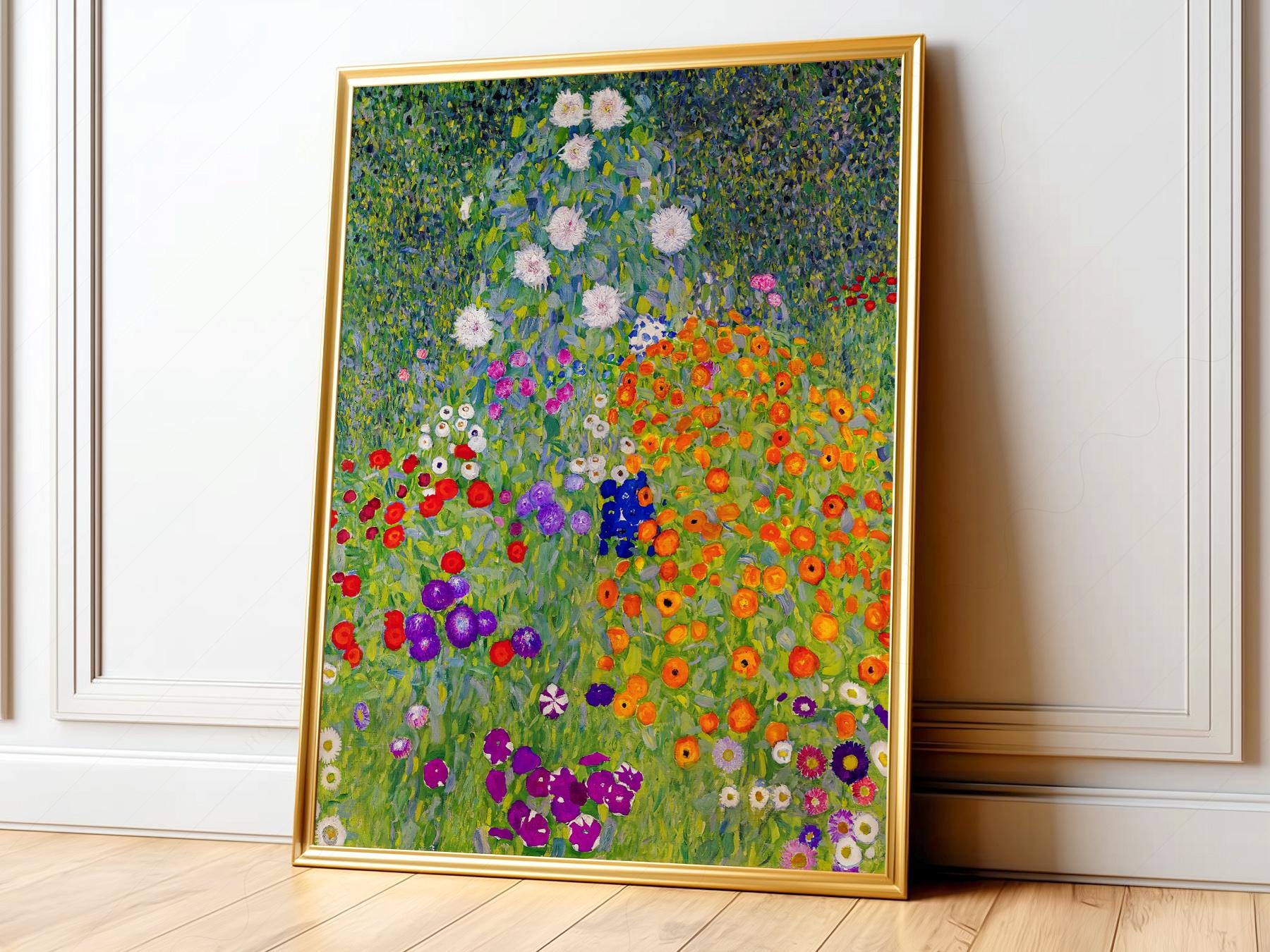 Gustav Klimt Floral Garden Poster, Spring Wall Art - Etsy
