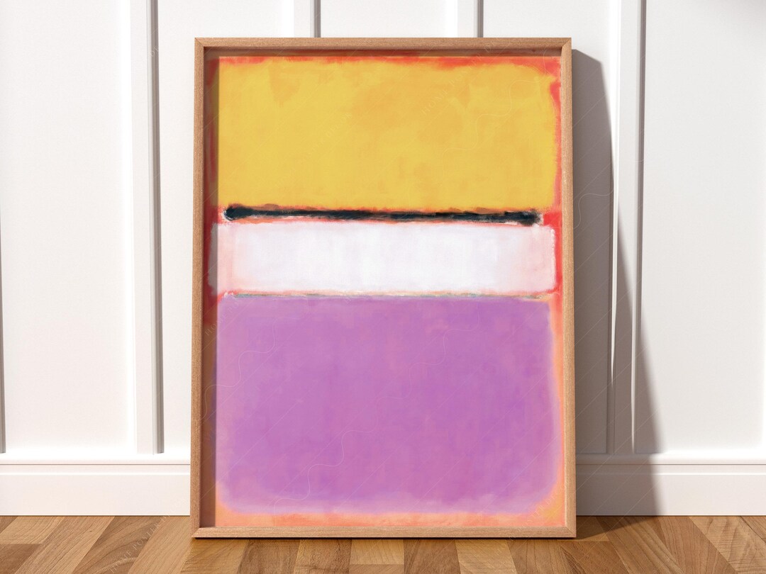 Mark Rothko White Center Yellow and Lavender on Rose 1950 Abstract ...