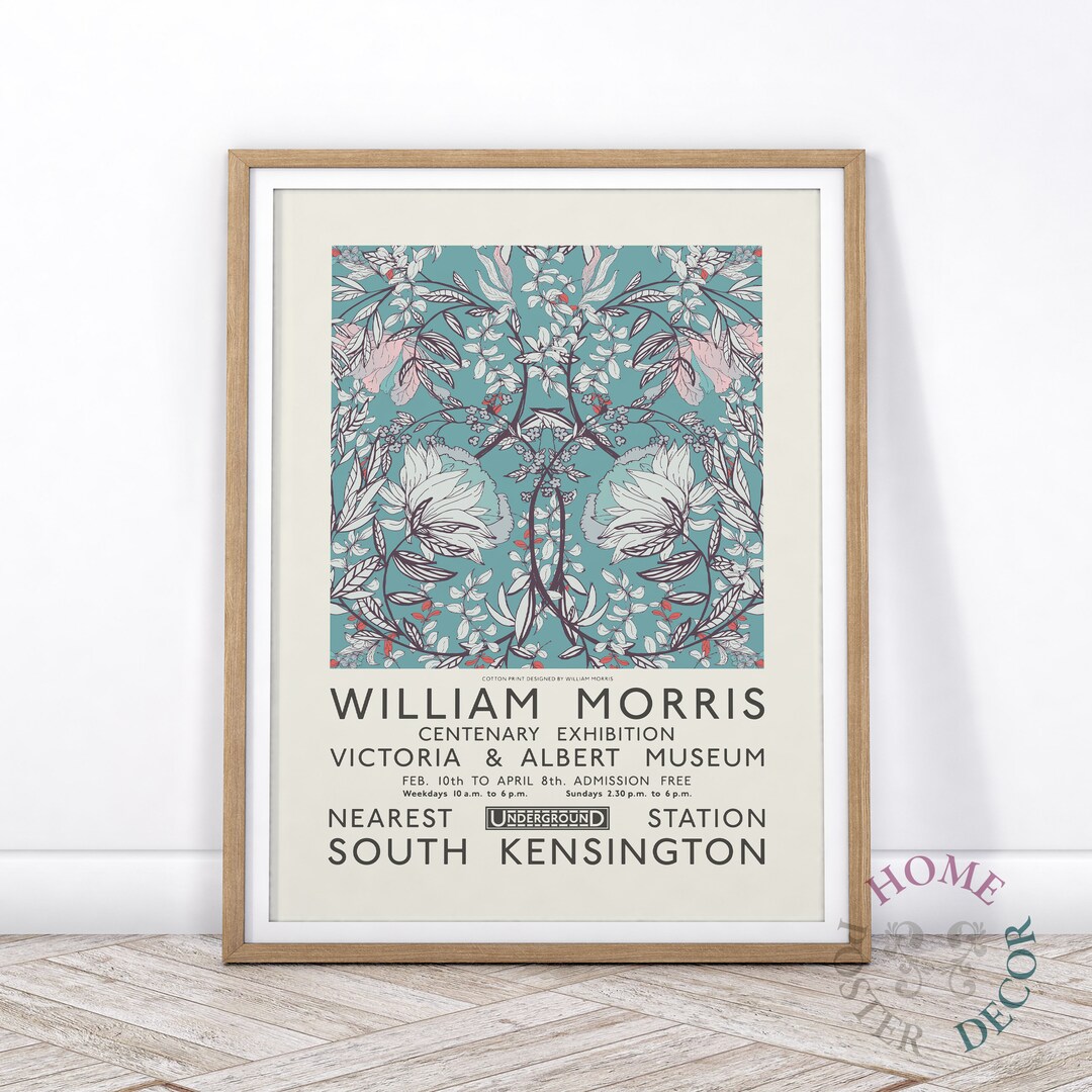 Floral Art Print, Vintage Floral Poster, William Morris Print, Unique ...
