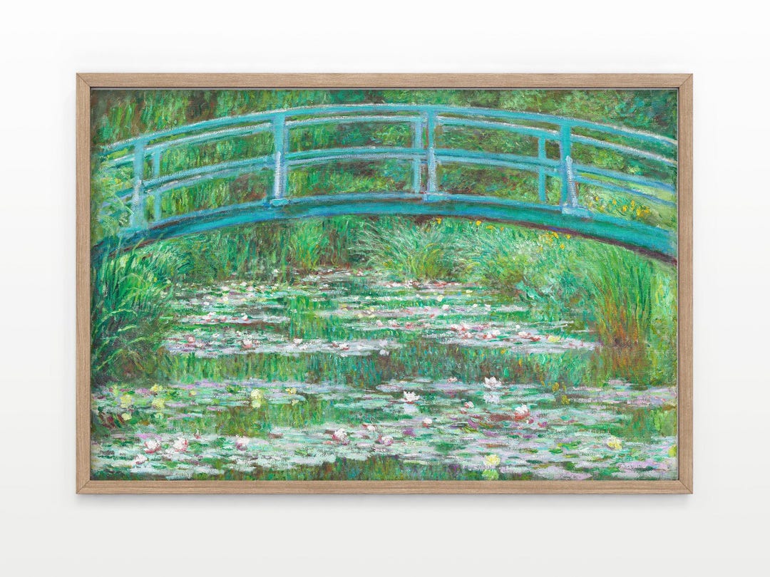 Claude Monet, Bridge Over a Pond of Water Lilies, the Japanese ...