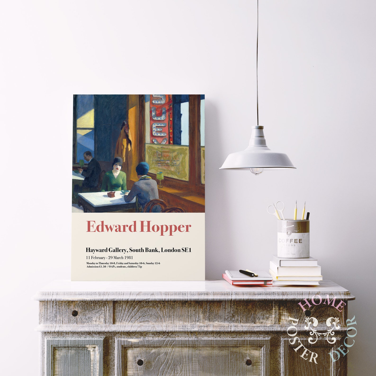 Edward Hopper Poster Hopper Art Print Hopper Exhibition - Etsy